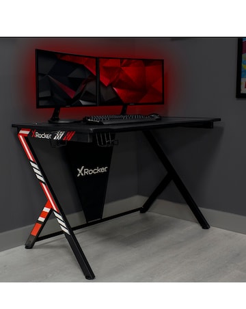 X Rocker Ocelot Gaming Desk | JD Williams