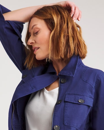 Navy Stretch Utility Jacket | JD Williams