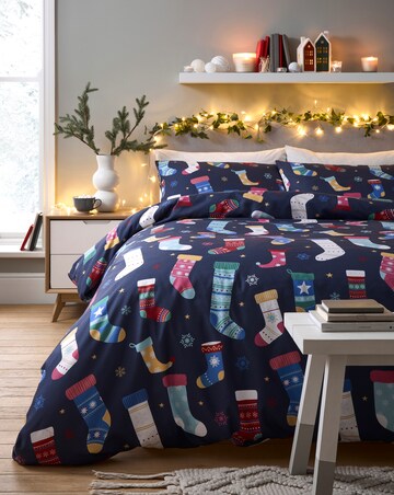 Christmas Stocking Duvet Cover Set | JD Williams