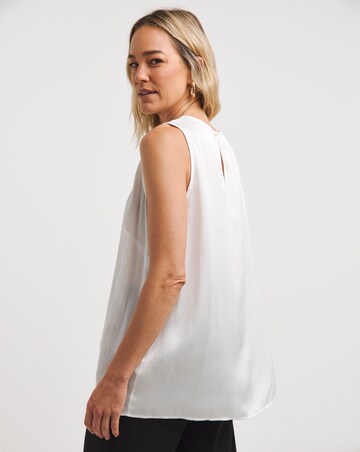 Satin Mix Sheer Vest | JD Williams