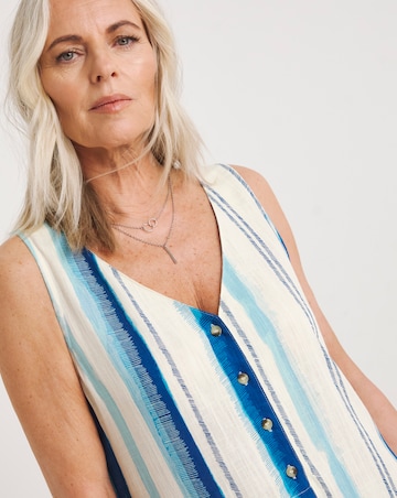 Julipa Linen Mix Shift Midi Dress | JD Williams