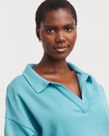 Light Blue Rugby Collar Sweatshirt | JD Williams