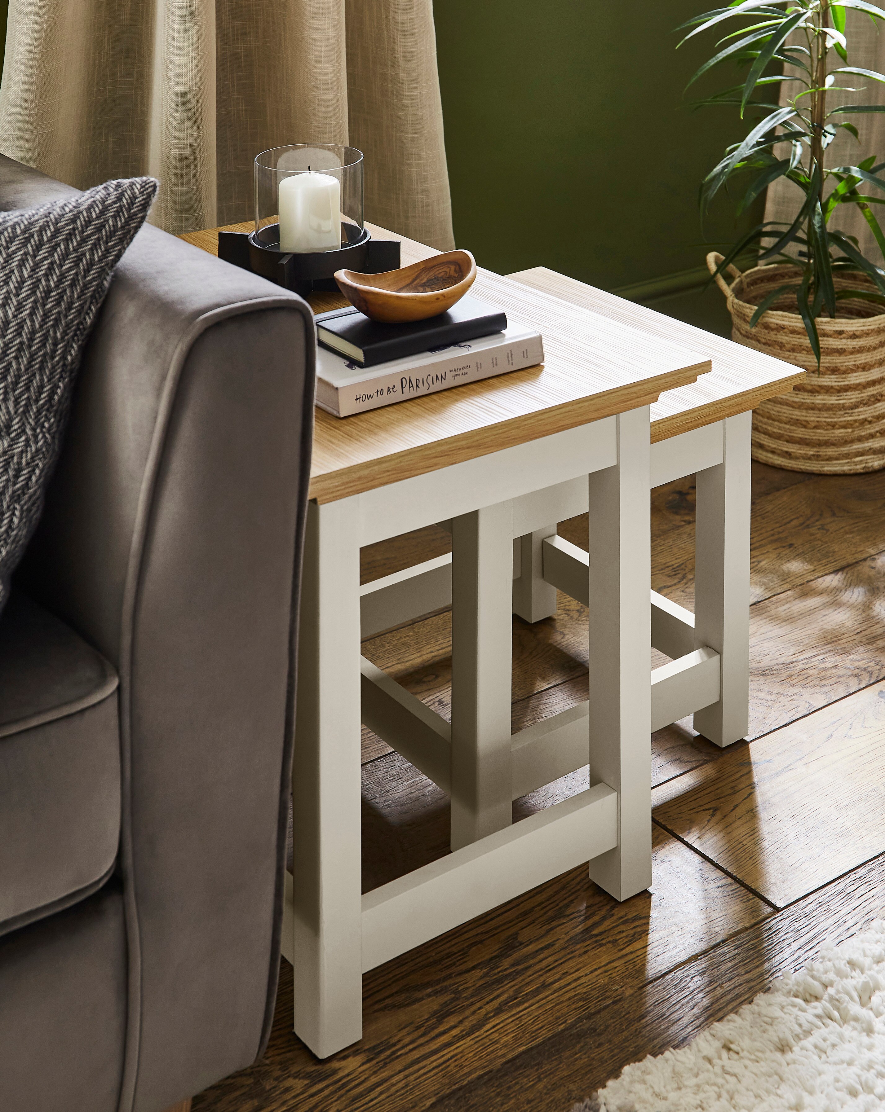 Julipa Dalia Nest of 2 Side Tables | JD Williams