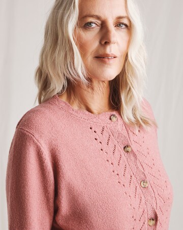 Julipa Pointelle Soft Wool Cardigan | JD Williams