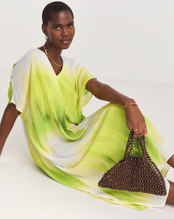 Crinkle Kaftan Overhead Midi Dress | JD Williams