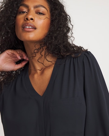 Placket Front Pocket Blouse | JD Williams