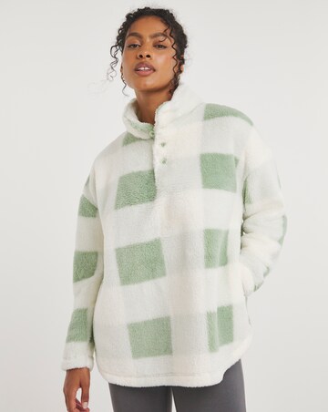 Pretty Secrets Check Fleece Snuggle Top | JD Williams