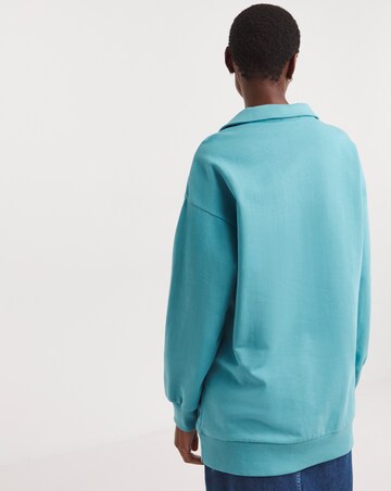 Light Blue Rugby Collar Sweatshirt | JD Williams