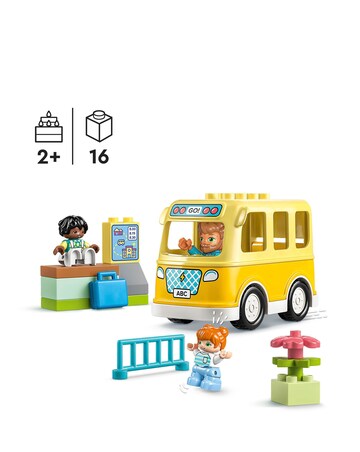 LEGO DUPLO The Bus Ride Toy for Toddlers Aged 2+ 10988 | JD Williams