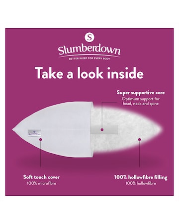 Slumberdown Super Support Feels Like Down 4 Pack Pillows | JD Williams