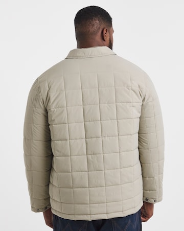 Water Resistant Square Quilt Shacket | JD Williams