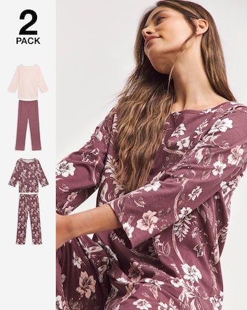 Pretty Secrets Value 2 Pack Pyjama Sets | JD Williams