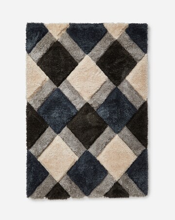Geo Shaggy Cosy Rug | JD Williams