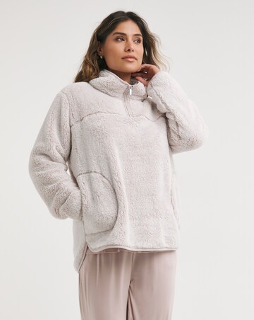 Pretty Secrets Fleece Funnel Neck Snuggle Top | JD Williams
