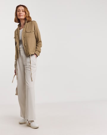 Truffle Textured Utility Jacket | JD Williams