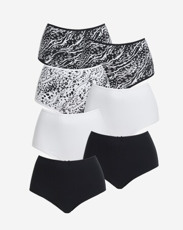 Pretty Secrets 7 Pack Cotton Full Brief Knickers - Mono Animal | JD ...