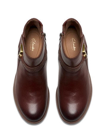 Clarks Neva Buckle Leather Boot Wide Fit | JD Williams