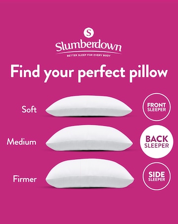 Slumberdown Cosy Nights Pack of 2 Back Sleeper Pillows | JD Williams