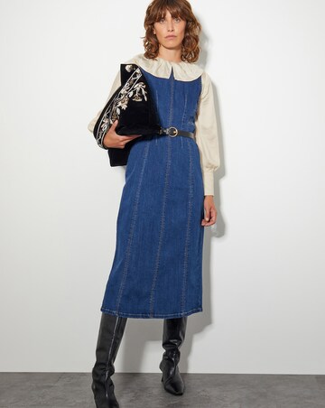 Monsoon Daisy Frill Collar Satin Blouse | JD Williams