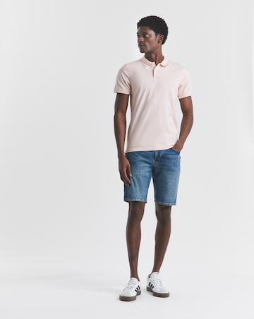 Levi's Short Sleeve Slim Housemark Polo - Pink | JD Williams