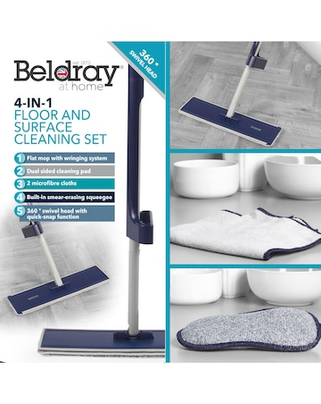 Beldray Deep Clean 4-In-1 Floor & Surface Cleaning Set | JD Williams