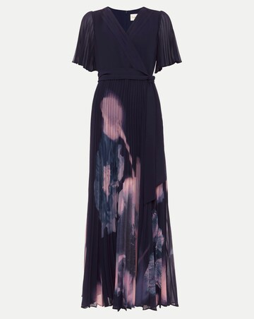 Phase Eight Abigail Printed Pleat Maxi Dress | JD Williams