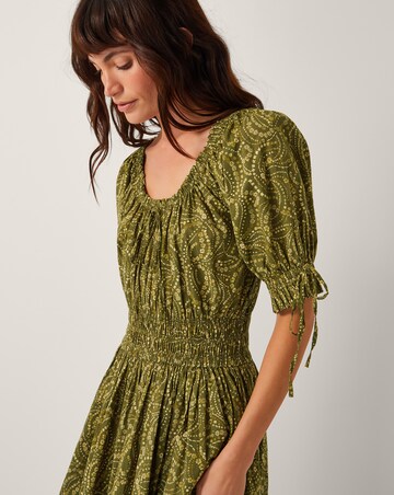 Monsoon Delma Paisley Print Midi Dress | JD Williams