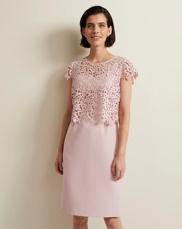 Phase Eight Daisy Lace Double Layer Dress | JD Williams
