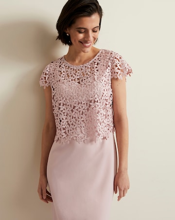 Phase Eight Daisy Lace Double Layer Dress | JD Williams