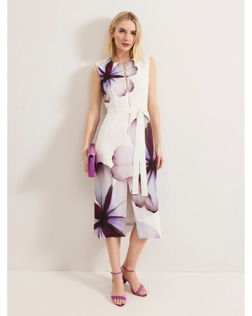 Phase Eight Placement Linen Dress | JD Williams